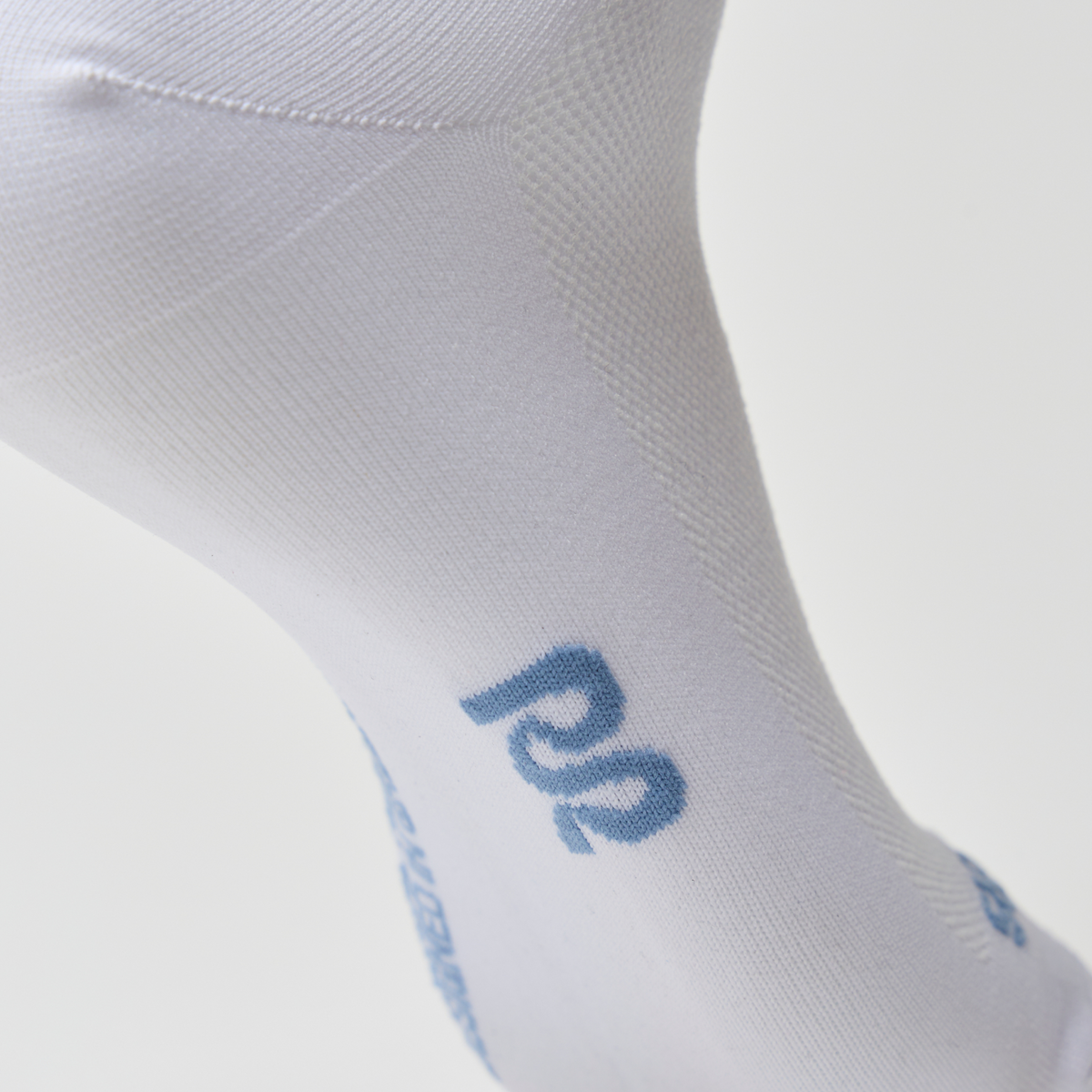 Lite Run™️ White/Skyline Quarter Socks - 2 Pack | Bandit Running