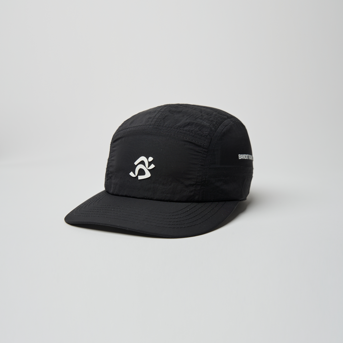 Japanese Nylon Black "Current Runners" Run Hat | Bandit Running
